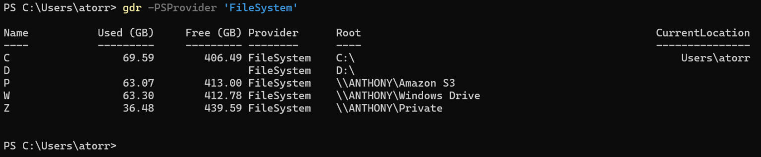 Show all Mount Points - Powershell - The Server Admin