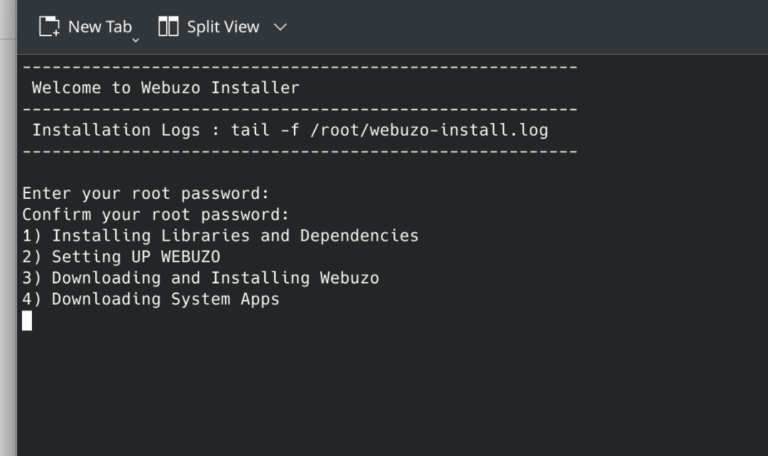 Webuzo Control Panel - The Server Admin
